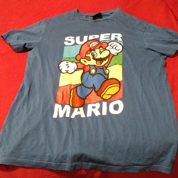 Shirts | Nintendo Super Mario Blue Tshirt | Poshmark